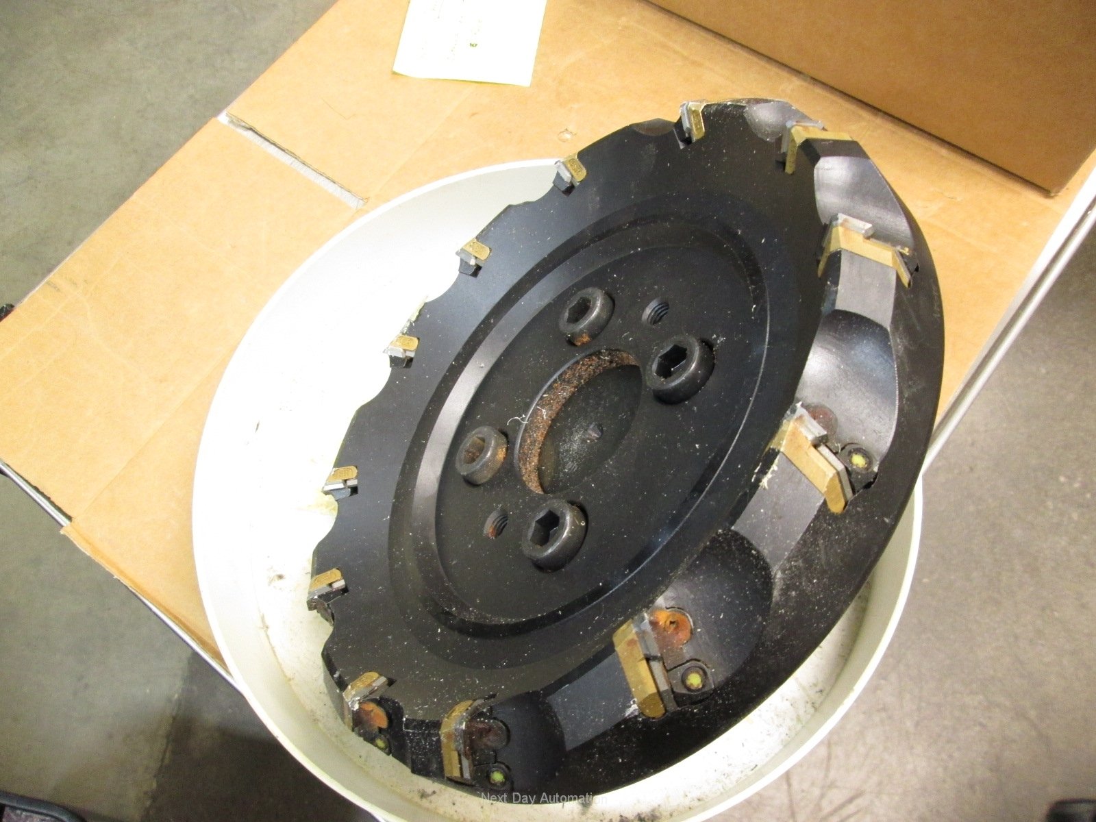 Sumitomo UFO 410R Indexable Shell Mill 10" Cutting Diameter 12 Teeth w ...