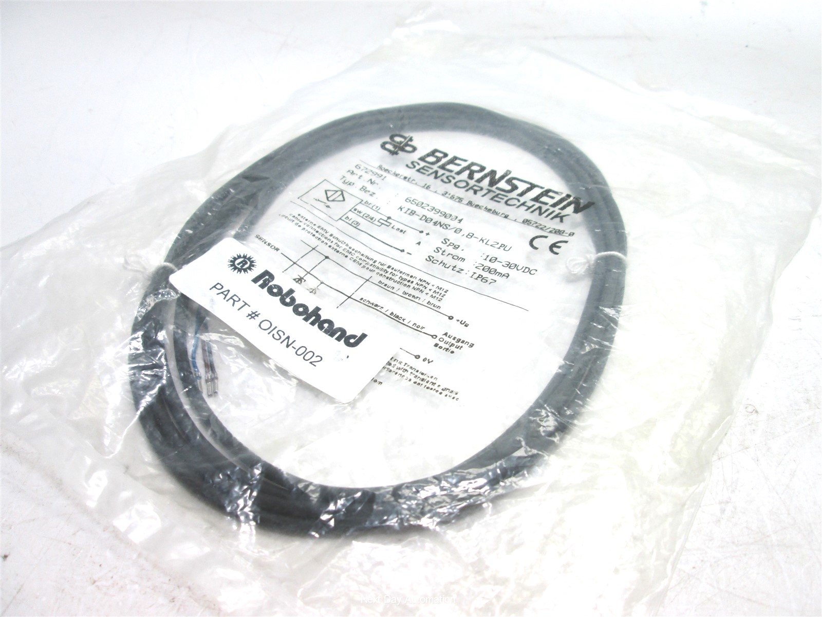 Robohand OISN-002 Inductive Proximity Sensor, Voltage: 10-30VDC, NPN 2 ...