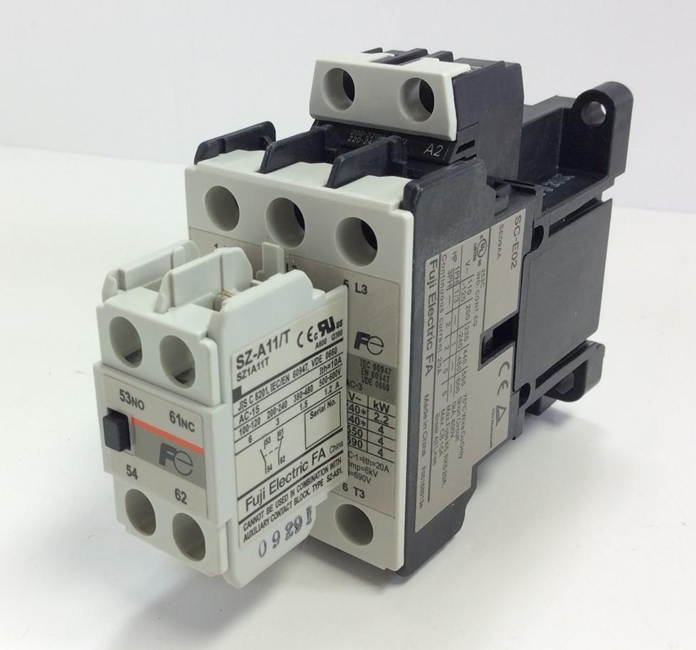 Fuji Electric SC-E02 3 Pole General Purpose Contactor 200-240VAC Coil ...